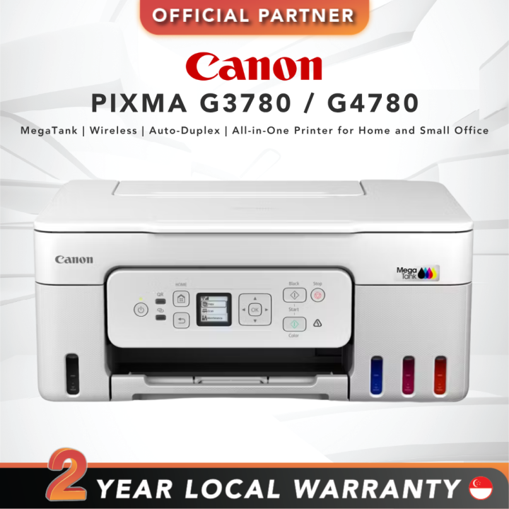 [FAST SHIP] Canon PIXMA G3780 / G4780 | MegaTank | Wireless | Auto ...