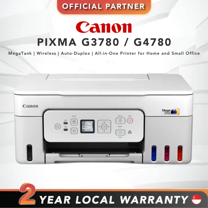 [FAST SHIP] Canon PIXMA G3780 / G4780 | MegaTank | Wireless | Auto ...