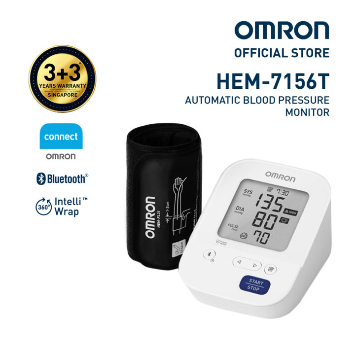 Omron Upper Arm Blood Pressure Monitor HEM-7156T (3+3 years warranty ...