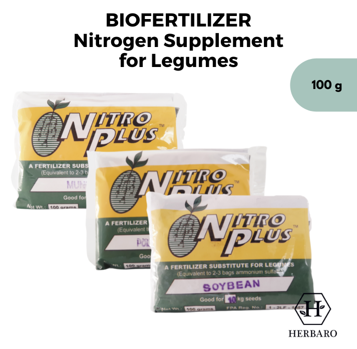NITROPLUS Biofertilizer Nitrogen Supplement for Legumes (100 g/pack ...
