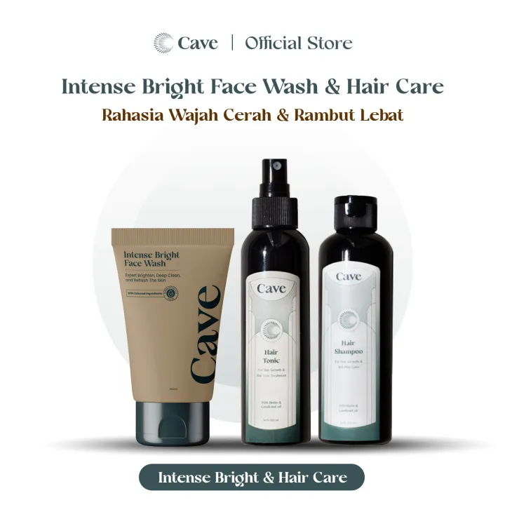 Cave Intense Bright Face Wash & Hair Care | Lazada Indonesia