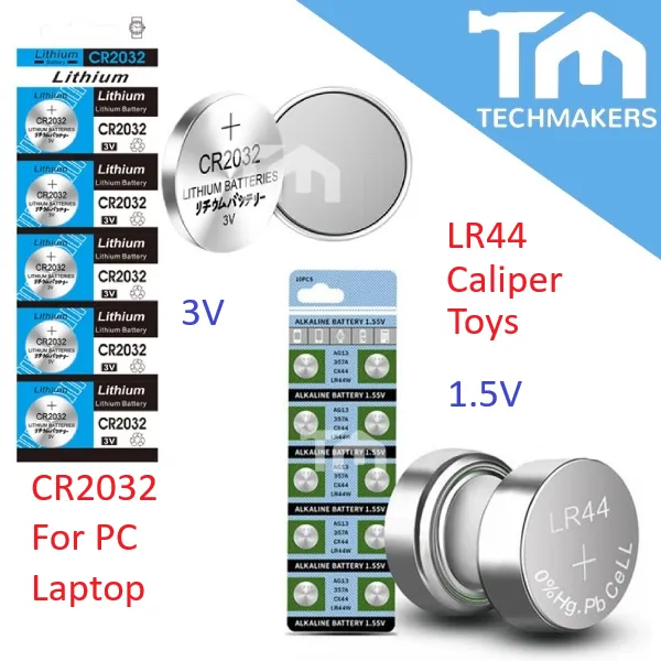 1pc(Biji) Alkaline LR44 1.55V Battery / CR2016/CR2023/CR2025/CR2045 3V ...