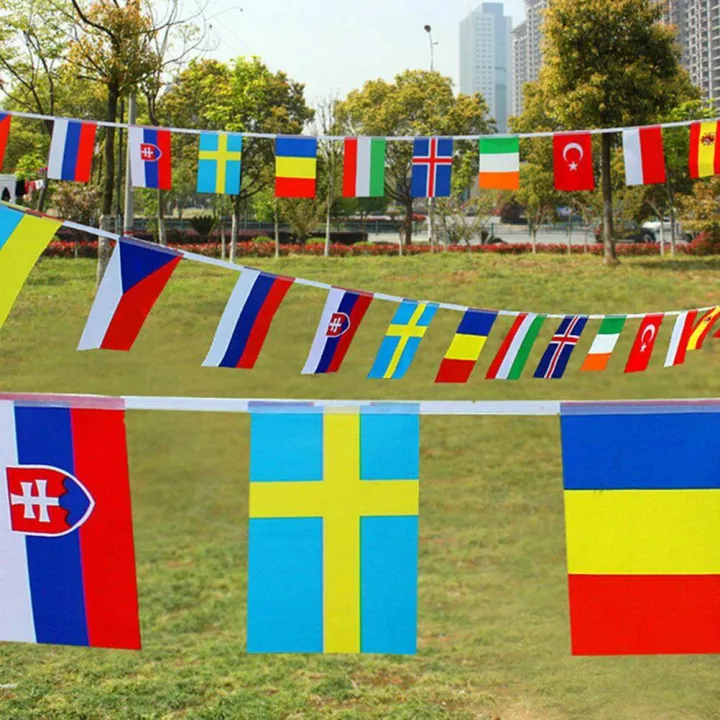 100 pcs Countries String Flag 25M International World bar party Banner ...