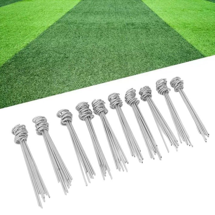 Turf Nails Nail Ground Stakes Tightly Fixed 100PCS for Weed Barriers ...