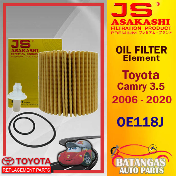 Oil Filter Element Toyota Camry 3.5 2006 - 2020 JS Asakashi OE118J ...