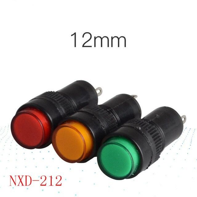 Pilot Lamp ( 12mm ), LED Indicator Lights DC 12V , NXD-212 | Lazada ...