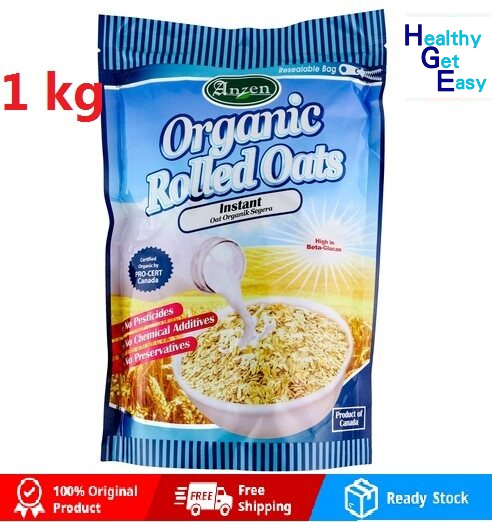Anzen Organic Instant Rolled Oats - 1 KG | Lazada Anzen Organic Instant Rolled Oats - 1 KG | Lazada