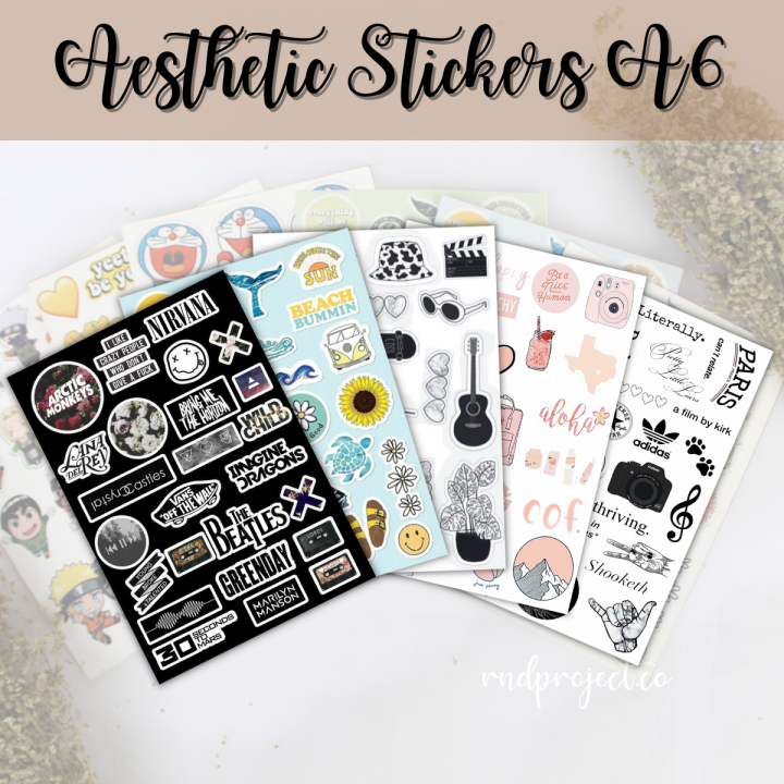 STICKER AESTHETIC BEACH THEME SERIES STIKER AESTHETIC VINTAGE STIKER ...