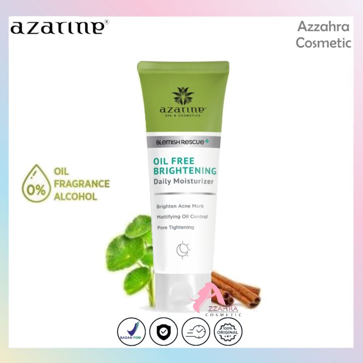 AZARINE OIl Free Brightening Daily Moisturizer - 40gr ( Pelembap Wajah ...