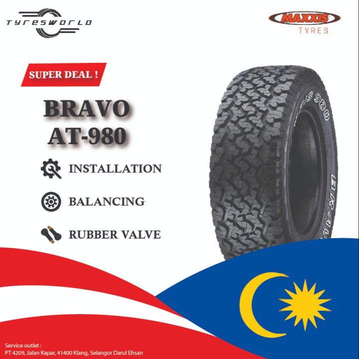 MAXXIS BRAVO AT-980 (FREE INSTALLATION) | Lazada