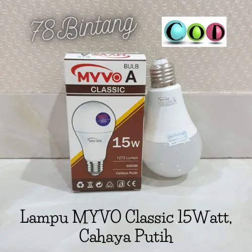 78Bintang Lampu MYVO Classic 15Watt - Bohlam Lampu LED 15Watt - Lampu - Lampu LED - Bohlam LED ...
