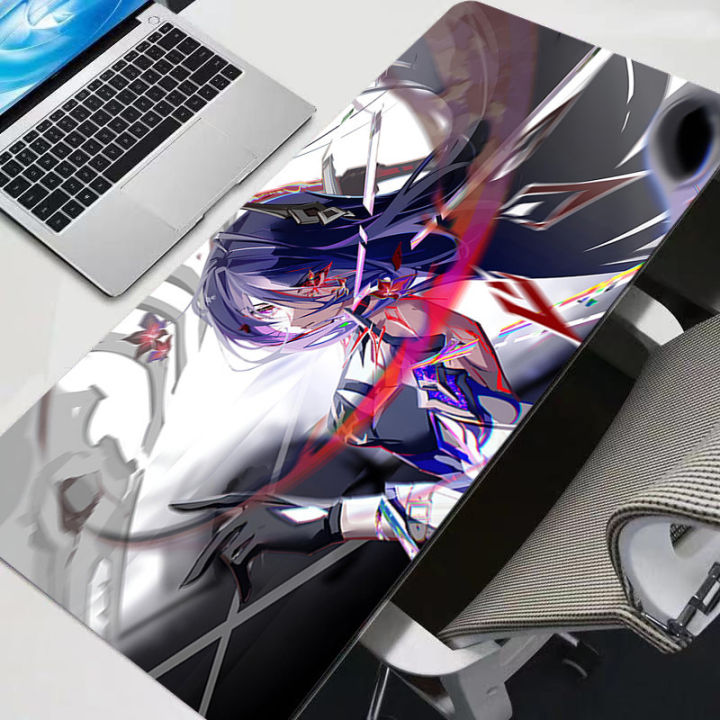 Acheron Honkai Star Rail Mouse Pad Laptop Purple Anime Gaming Keyboard ...