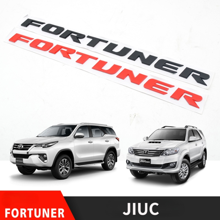 JC| 1 Pcs Toyota Fortuner Cover Decoration 3D Three-dimensional Word ...