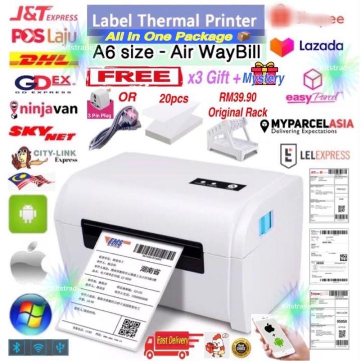 【READY STOCK】 Label Printer Thermal Technology A6 AWB Waybill Barcode ...