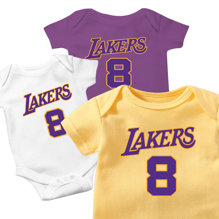 baby onesie nba collections lakers monthly milestone | Lazada PH