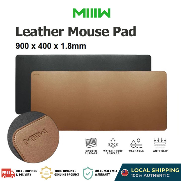 Xiaomi MIIIW PU Mouse Pad Side Leather Mousepad Waterproof Keyboard ...