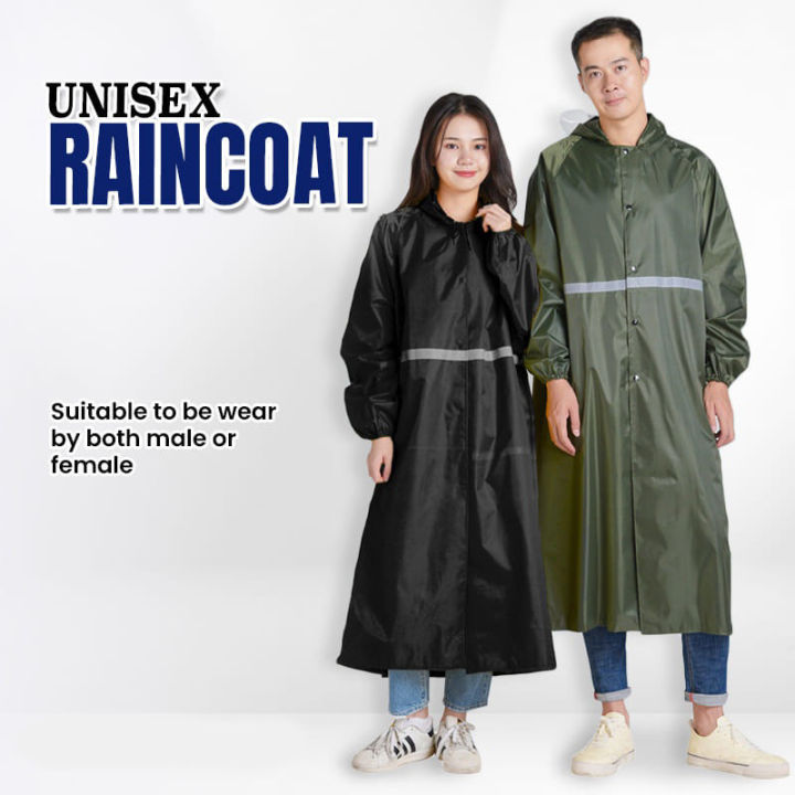 Long Rain Coat Raincoat Men Women Full Body Waterproof Hoodie Poncho ...