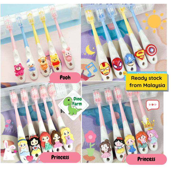 Soft Tooth Brush Cute Cartoon Toothbrush Berus Gigi Comel Super Hero ...