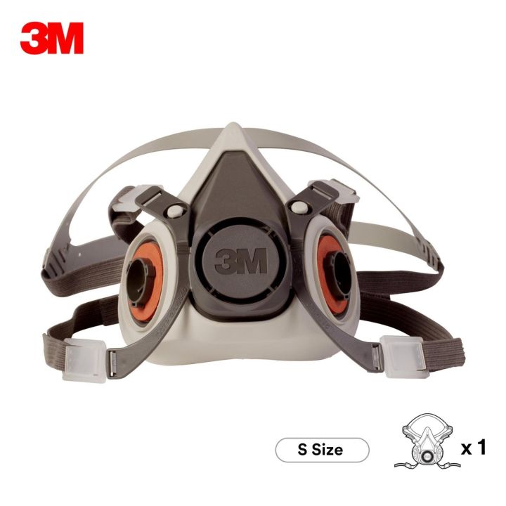 3M 6100 Small, 6200 Medium, 6300 Large กันสารเคมี Half Facepiece ...