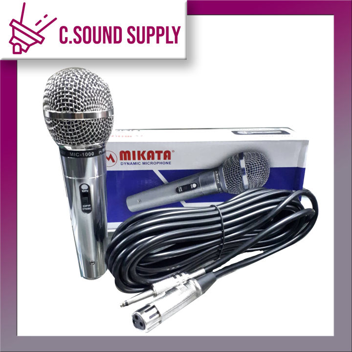 Mikata (MIC-1000) Professional Dynamic Wired Microphone | Lazada PH