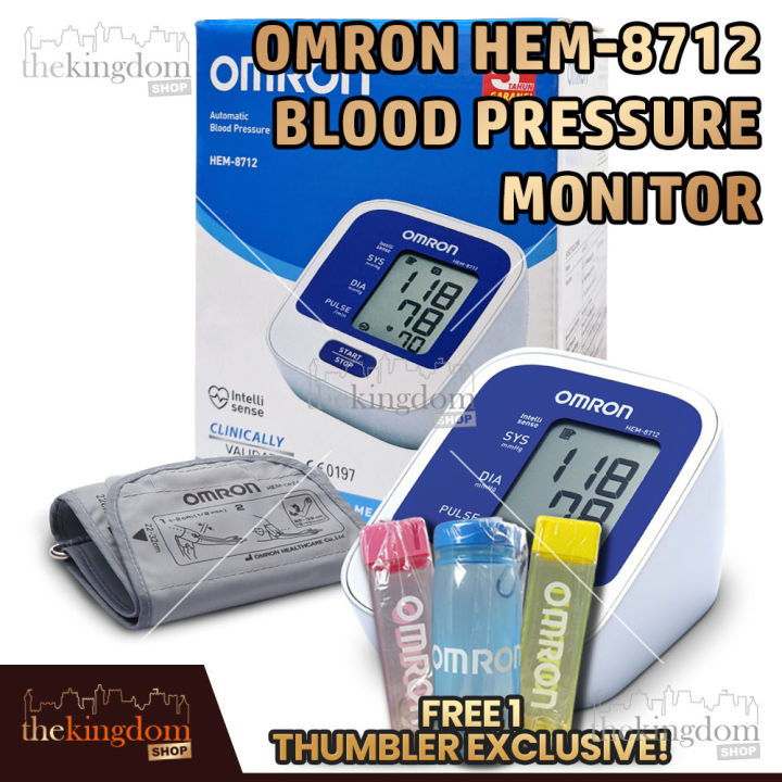 Omron HEM-8712 Blood Pressure Monitor Tensimeter HEM 8712 Alat Ukur ...