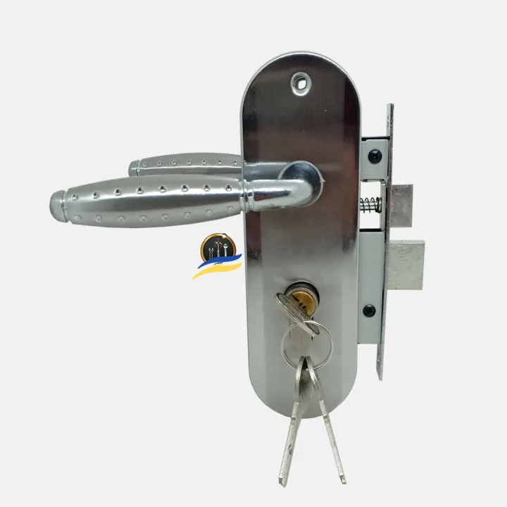 Kunci Pintu Kecil Set Gagang Bulat Granat Silver Handle Pintu Rumah ...