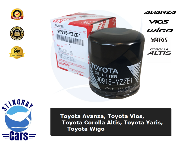 Oil Filter for Toyota Vios, Toyota Yaris, Toyota Corolla Altis, Toyota ...