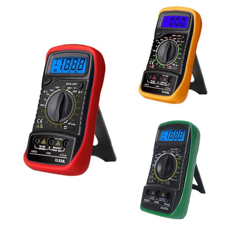 XL830L Handheld Digital Multimeter LCD Backlight Portable Ammeter ...