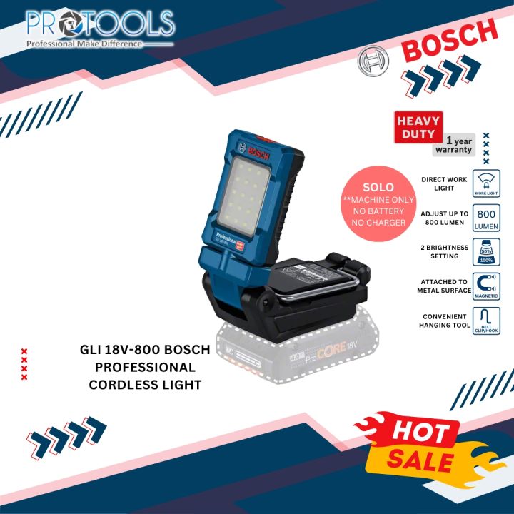 BOSCH CORDLESS | GLI 18V-800 BOSCH PROFESSIONAL CORDLESS LIGHT | 20 ...