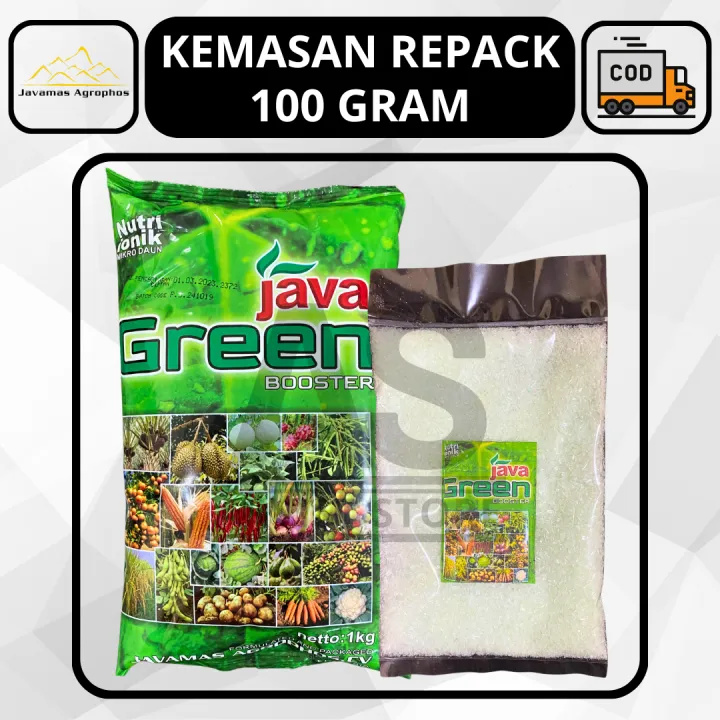 Pupuk Daun JAVA GREEN Kemasan Repack 50 / 100 Gram Nutrisi Mikro Ionik ...