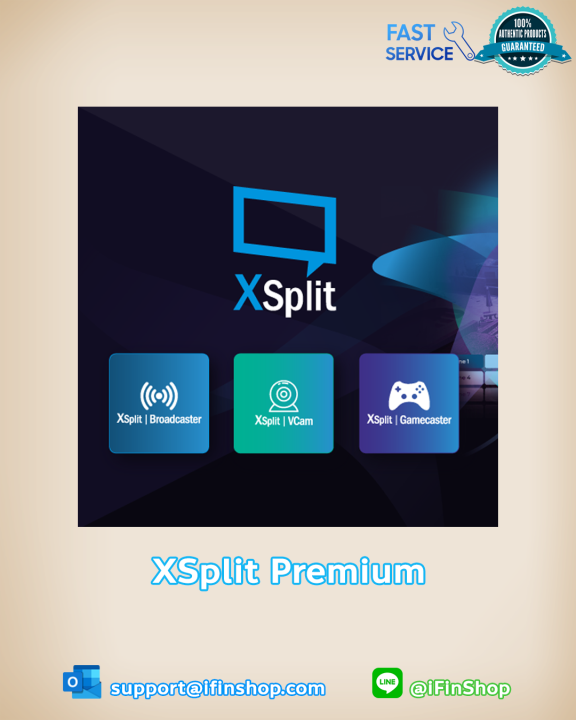 XSplit Premium License 1 ปี นำ Code ไปเติมเองได้เิลย | Lazada.co.th