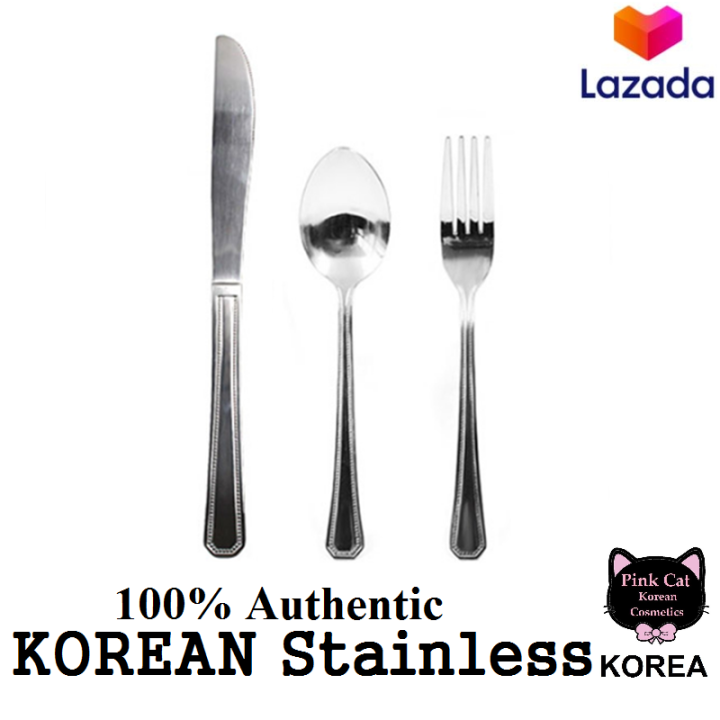 KOREAN STAINLESS Flatware 3 Piece Set | Lazada PH