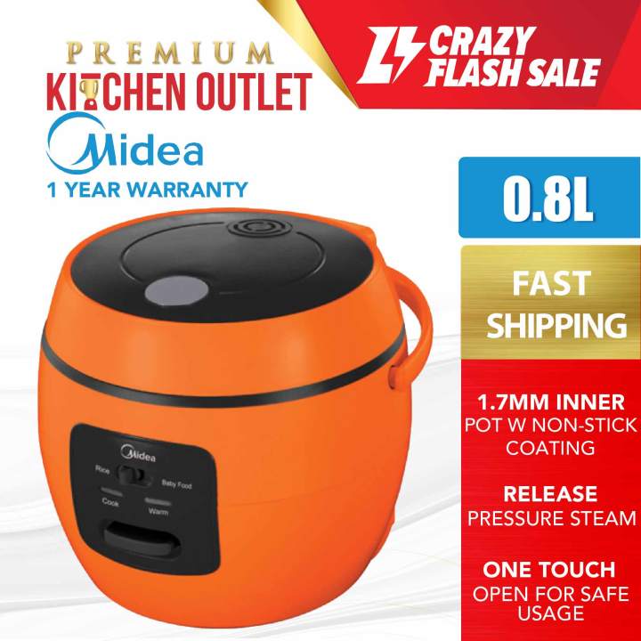 Midea 0.8L Mini Jar Rice Cooker MB-07OB | Lazada