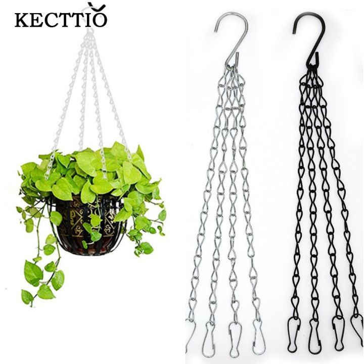 (Aixin)1ชิ้น45เซนติเมตรสวนตะกร้าแขวนโซ่โลหะดอกไม้ชาวไร่หม้อผู้ถือ3จุดพืชแขวนบ้านสวนเครื่องมือ ...