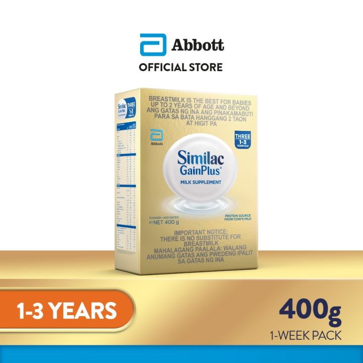 Similac GainPlus 400G (1-3 years) | Lazada PH