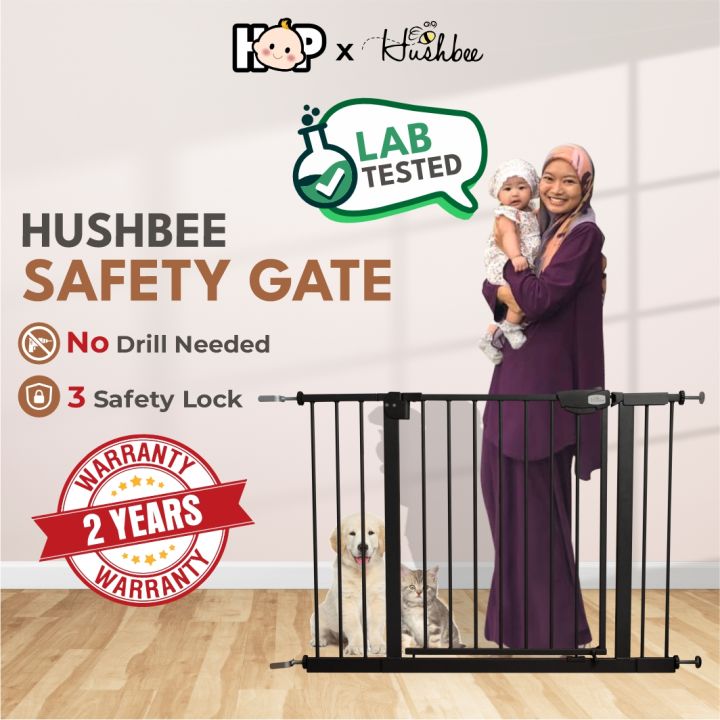 [3 Safety Lock] Auto Close Pagar Baby Safety Gate Baby Safe Gate Child ...