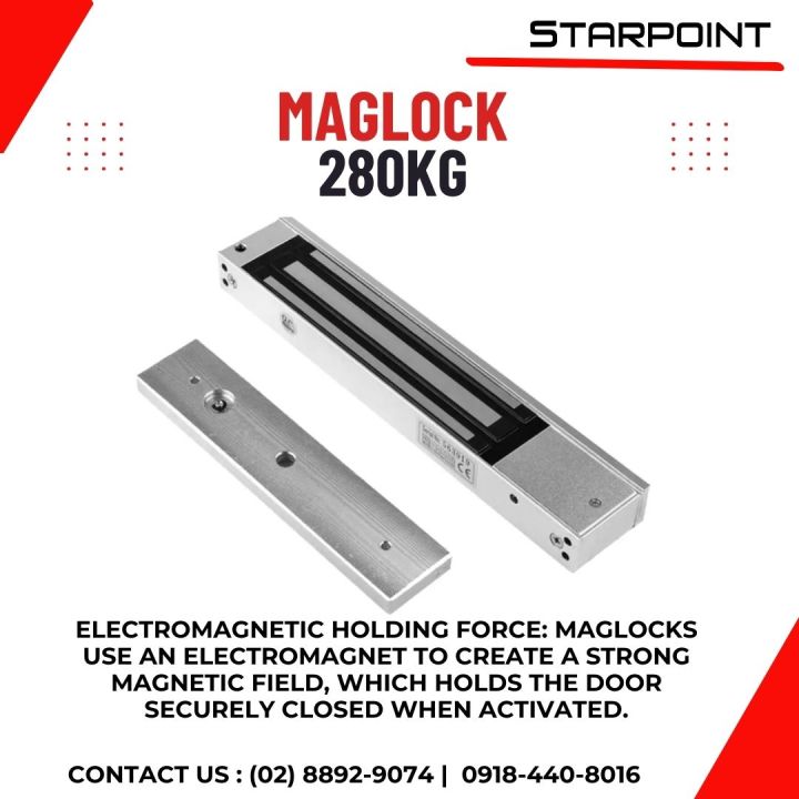 Electromagnetic lock, Magnetic door lock, Maglock system ...
