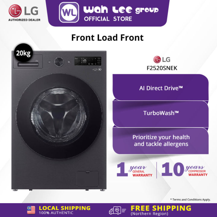 LG 20kg Front Load Washer with AI Direct Drive™ and TurboWash ...