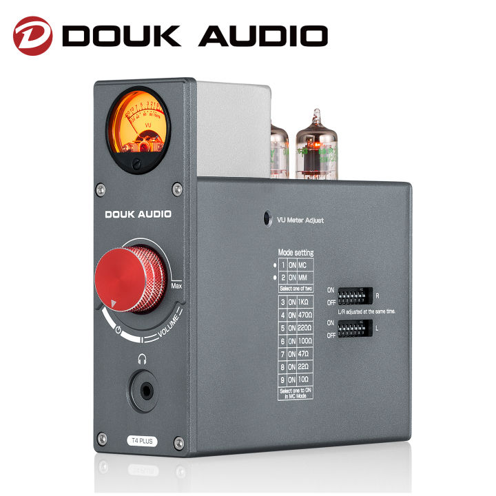 Douk Audio T4 PLUS 5654 Tube Phono Preamp for Turntable Stereo Preamp ...