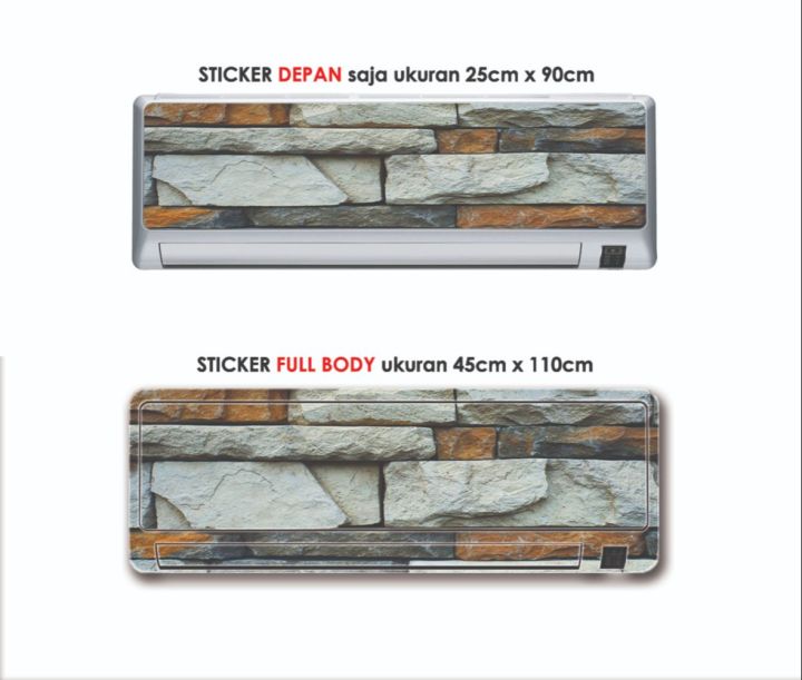 Sticker AC Tema Batu | Lazada Indonesia