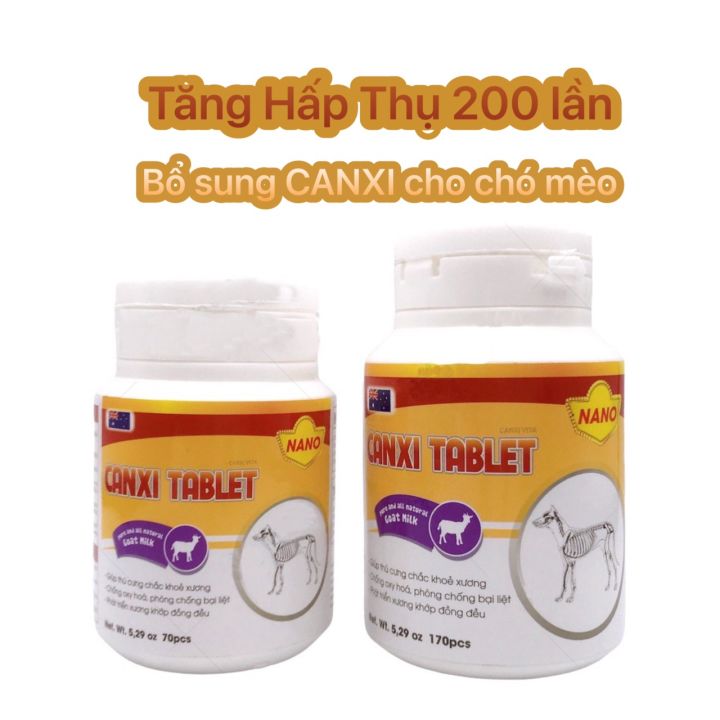 Canxi Tablet Nano cho chó mèo, tăng khả năng hấp thụ 200 lần cho thú ...