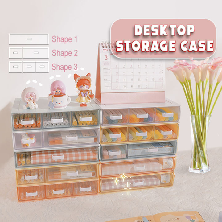 VC Art Pencil Stationery Drawer Desktop Holder Storage Box Container ...