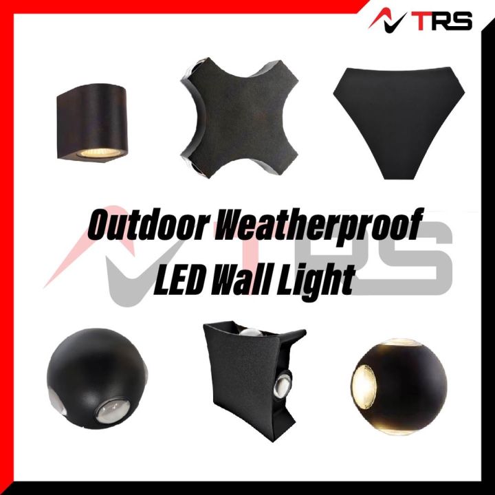 Outdoor wall light LED IP65 WEATHERPROOF ALUMINUM NON RUST | Lazada