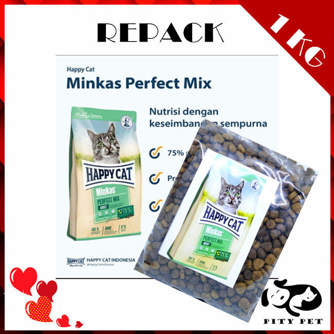 Happy Cat Minkas - Perfect Mix Cat Food 1KG REPACK | Lazada