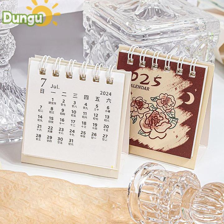 DUNGU ปฏิทินตั้งโต๊ะ2025คาวาอิคาปิบาร่าปฏิทินที่ต้องทำรายการรายวันราย ...
