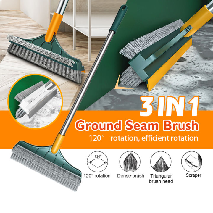 3 in 1 Bathroom Cleaning Brush Broom Floor Gap Corner Window Cleaning ...