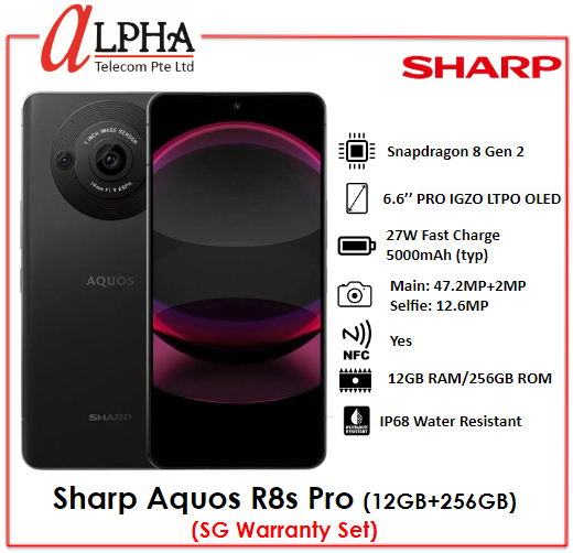 Sharp Aquos R8s Pro 5G (12GB+256GB) *Singapore Warranty Set* | Lazada Singapore
