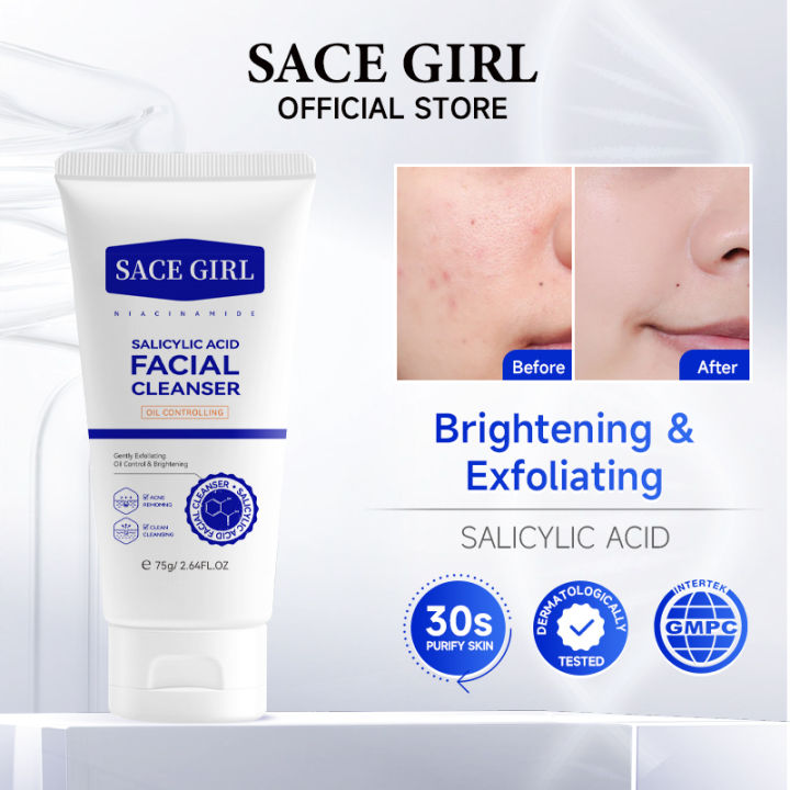SACE GIRL Salicylic Acid Acne Deep Cleaning Gentle Exfoliating Oil ...