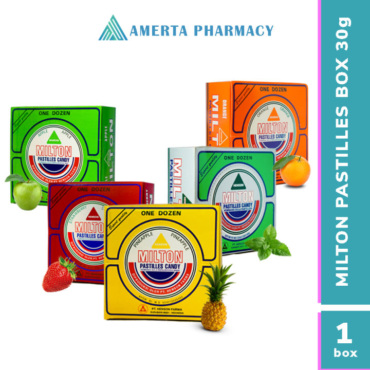 Milton Pastilles Box 30gr isi 12 Kaleng - Permen Rasa Kembang Gula ...