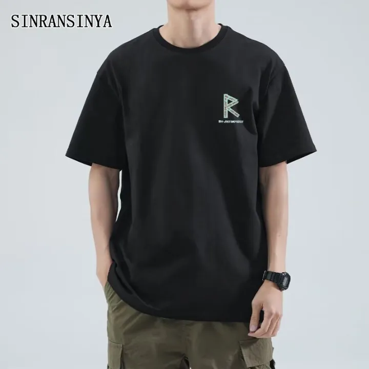 SINRANSINYA丨เสื้อยืดแฟชั่นฤดูร้อนสำหรับวัยรุ่นพิมพ์ลายสร้างสรรค์และทรง ...